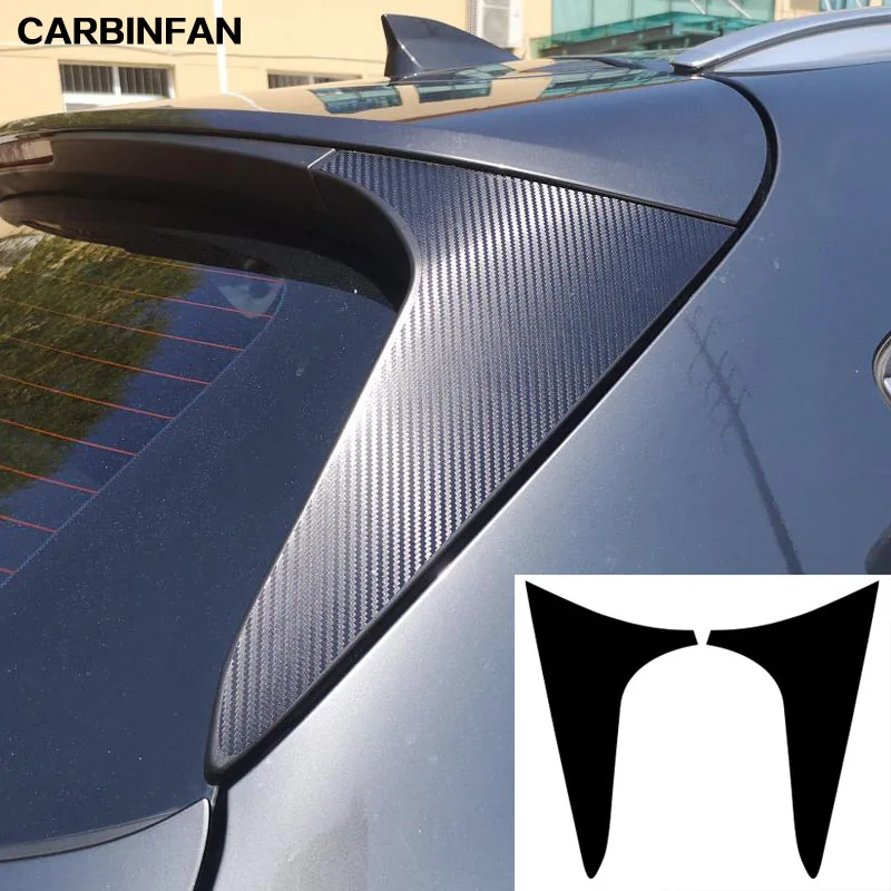 Car Styling Carbon Fiber Rear Window Sticker Decoration Film Stickers ...