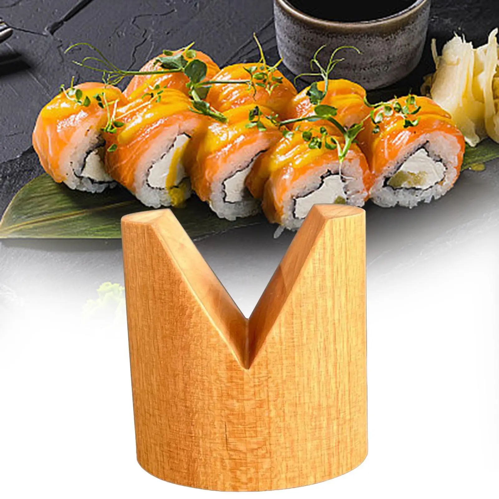 Wooden-Taco-Holder-Serving-Tary-Tableware-Multiuse-Single-Slot-Sushi ...