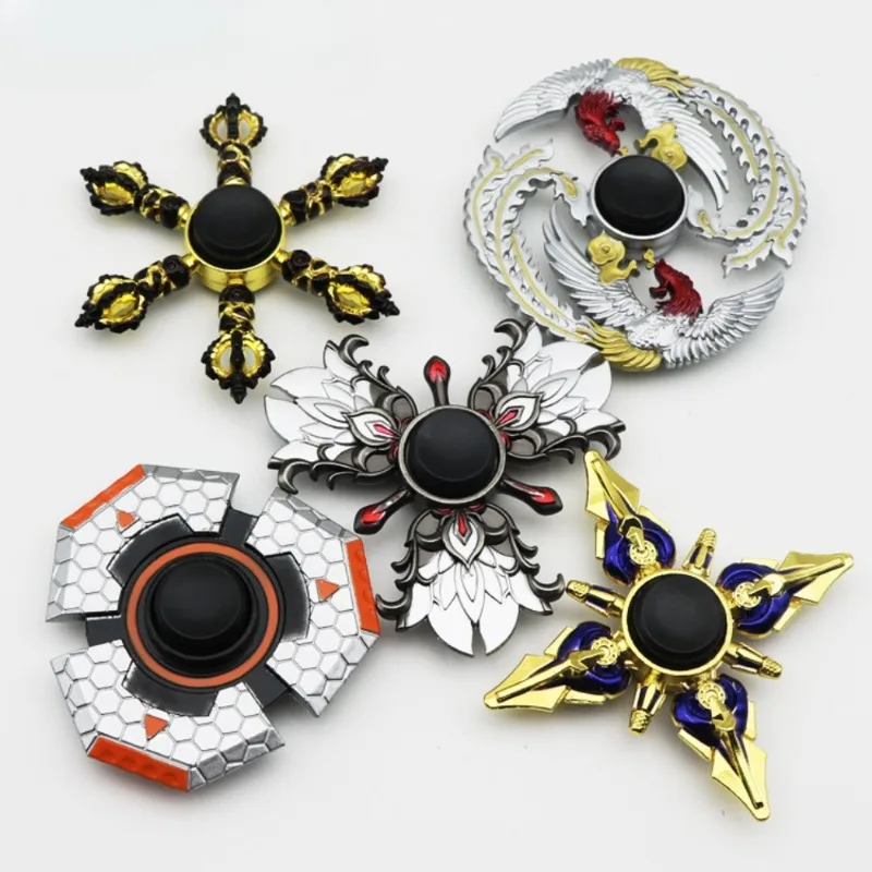 Anime Metal Fidget Spinner Zinc Alloy Hand Spinner Three Kingdoms ...