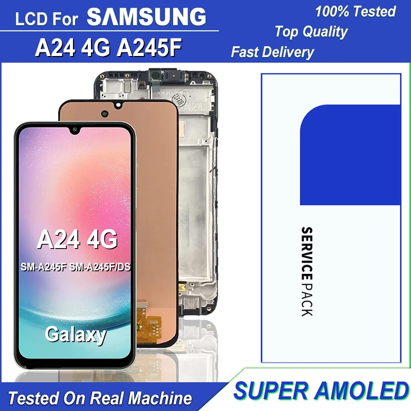 Super-tela-de-toque-lcd-amoled-para-samsung-galaxy-a24-4g-montagem-do ...