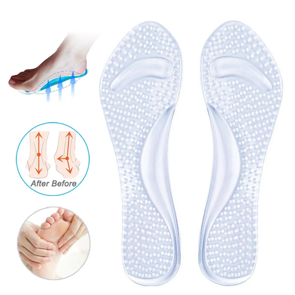 Semelle de chaussure,Semelles intérieures Orth4WD en gel de silicone ...