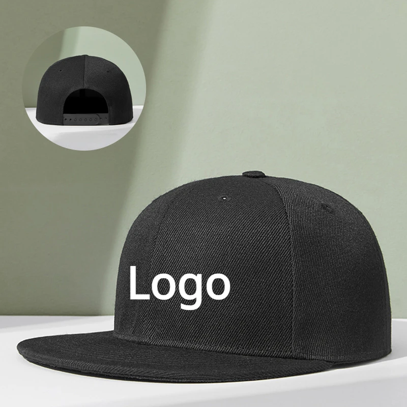 XL-Custom-Flat-Brim-Caps-Embroidery-Logo-3D-Embroidery-Snapback ...