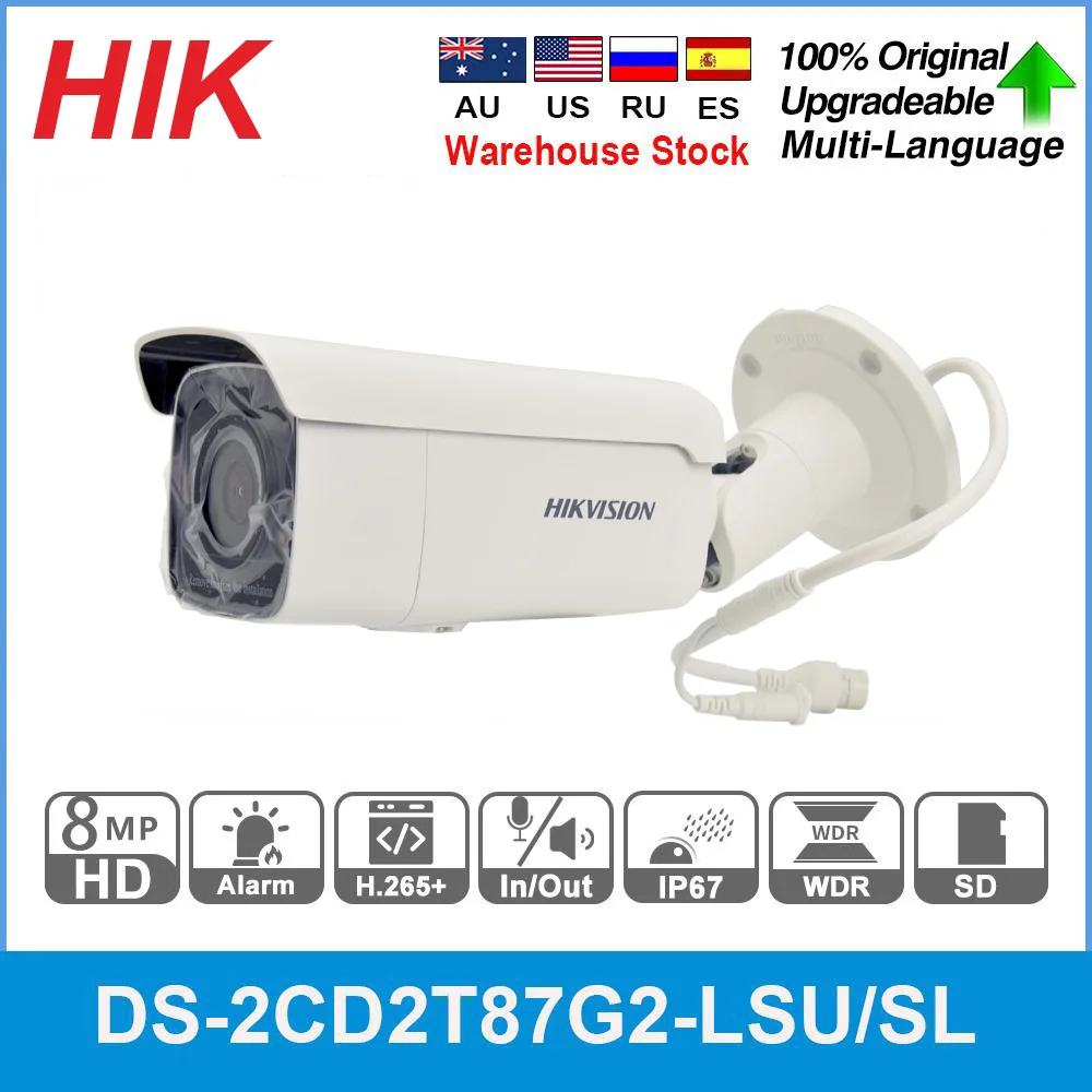 Hikvison-DS-2CD2T87G2-LSU-SL-4K-8MP-Camera-POE-Outdoor-ColorVu-AcuSense ...