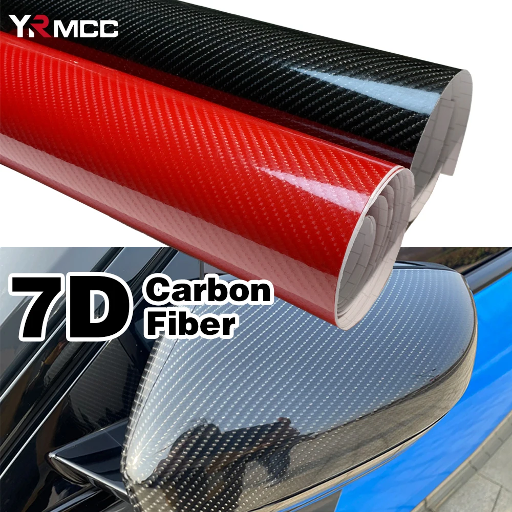 Car-Sticker-7D-Carbon-Fiber-Vinyl-Wrap-Film-Self-Adhesive-Stickers-for ...