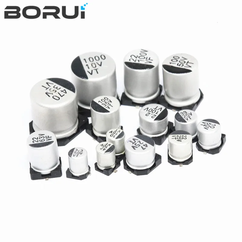 20pcs SMD Electrolytic capacitor aluminum 6.3V 10V 16V 25V 35V 50V 1UF 2.2UF 4.7UF 10UF 47UF ...