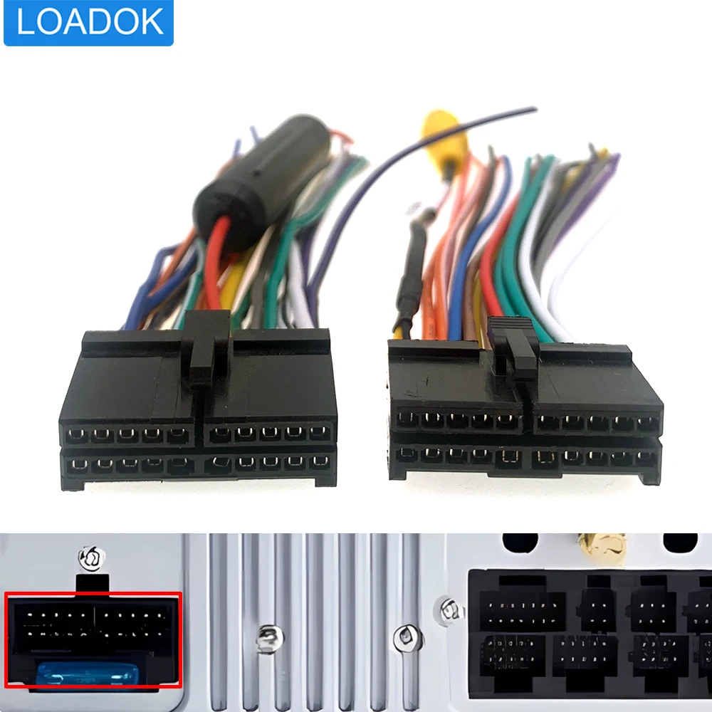 20Pin-Universal-Car-Radio-Stereo-ISO-Wire-Harness-Quadlock-Adapter ...