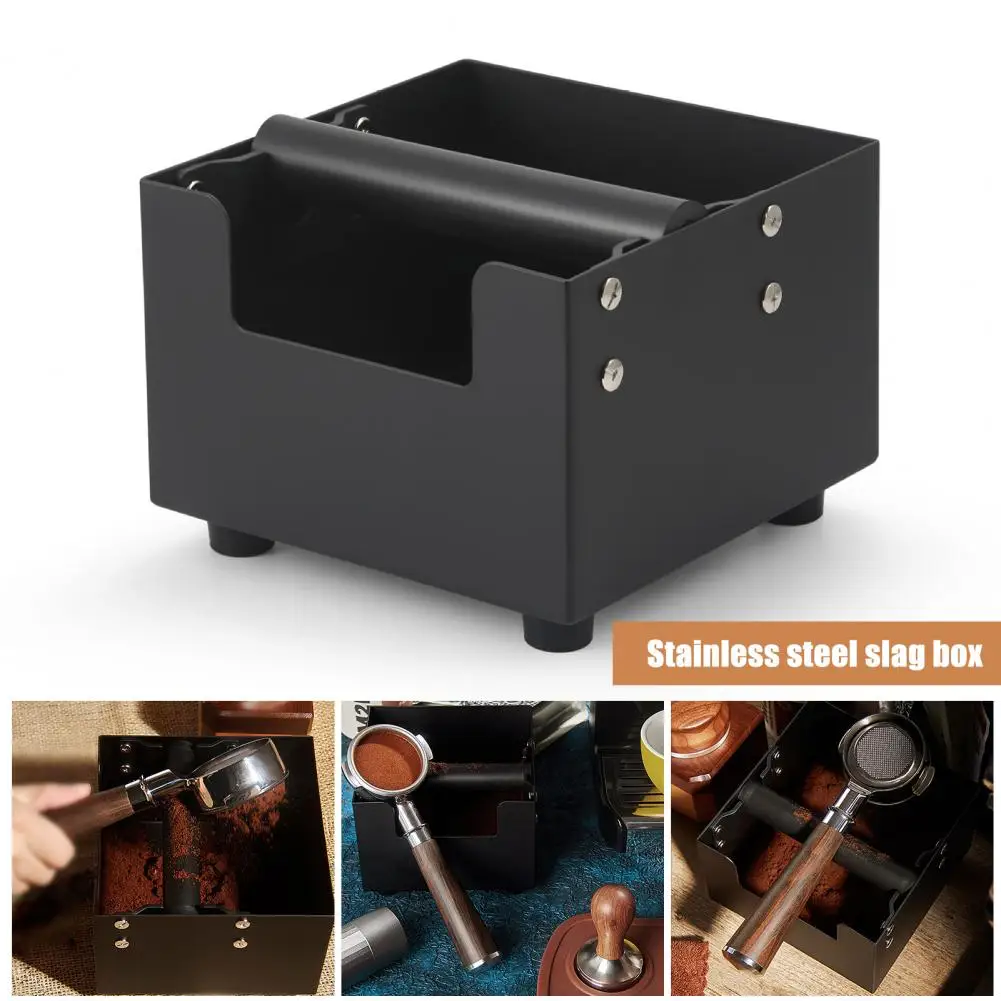 Espresso Knock Box Large Capacity Coffee Knock Bucket Square Coffee ...