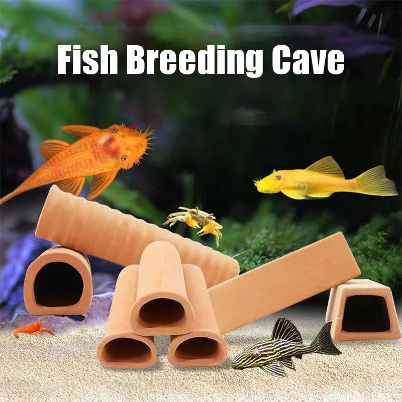 Clay-Ceramics-Tank-Fish-Inccubate-Hatch-Breeding-Cave-Shrimp-Shelter ...