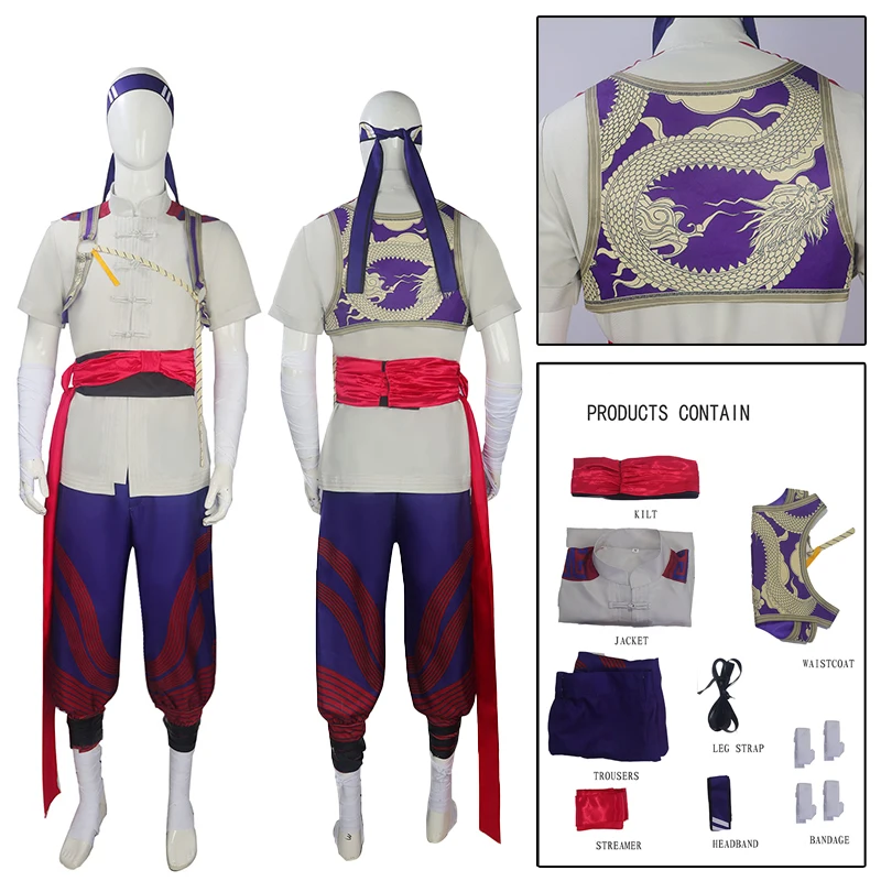 Liu-Kang-Cosplay-Costumes-Fantasia-Game-Mortal-Uniform-Kombat-Role-Play ...
