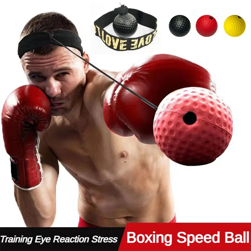 Head-mounted-Boxing-Speed-Ball-PU-Boxing-Ball-MMA-Hand-eye-Reaction ...