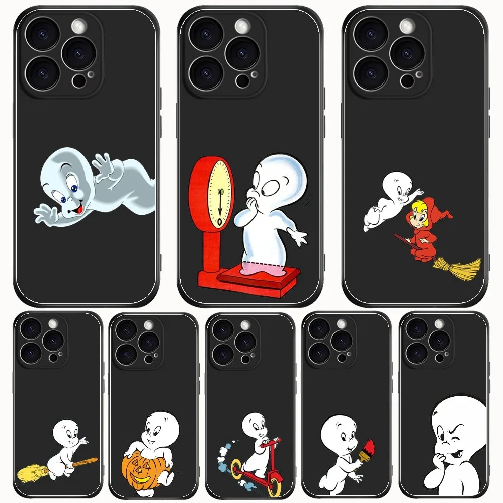 Cartoon-Casper-the-F-Friendly-G-Ghost-Case-Black-Silicone-iPhone-Case ...