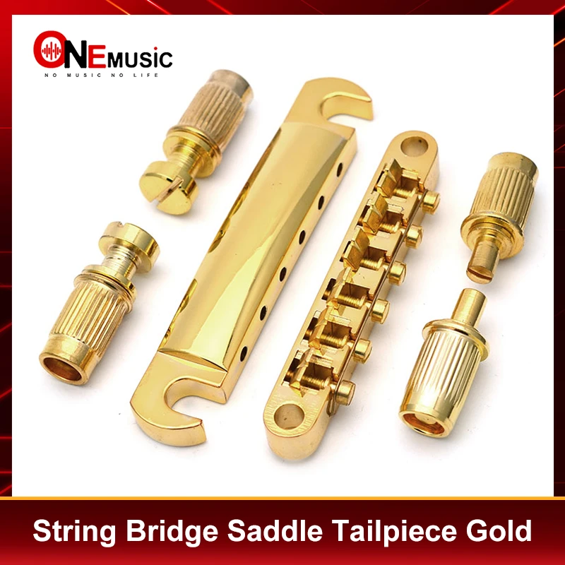 Gold Guitar Bridge Locking Tune-o-matic Tom Bridge And Tailpiece Set ...