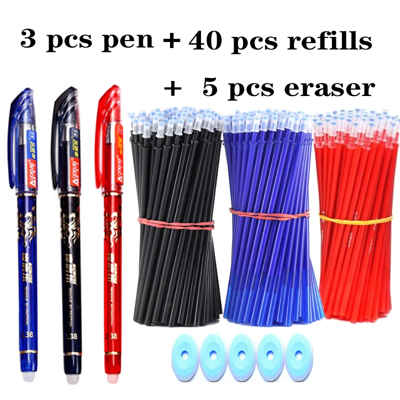 48-Pcs-Erasable-Gel-Set-Eraser-Gel-Pens-for-Writing-Kawaii-Stationery ...