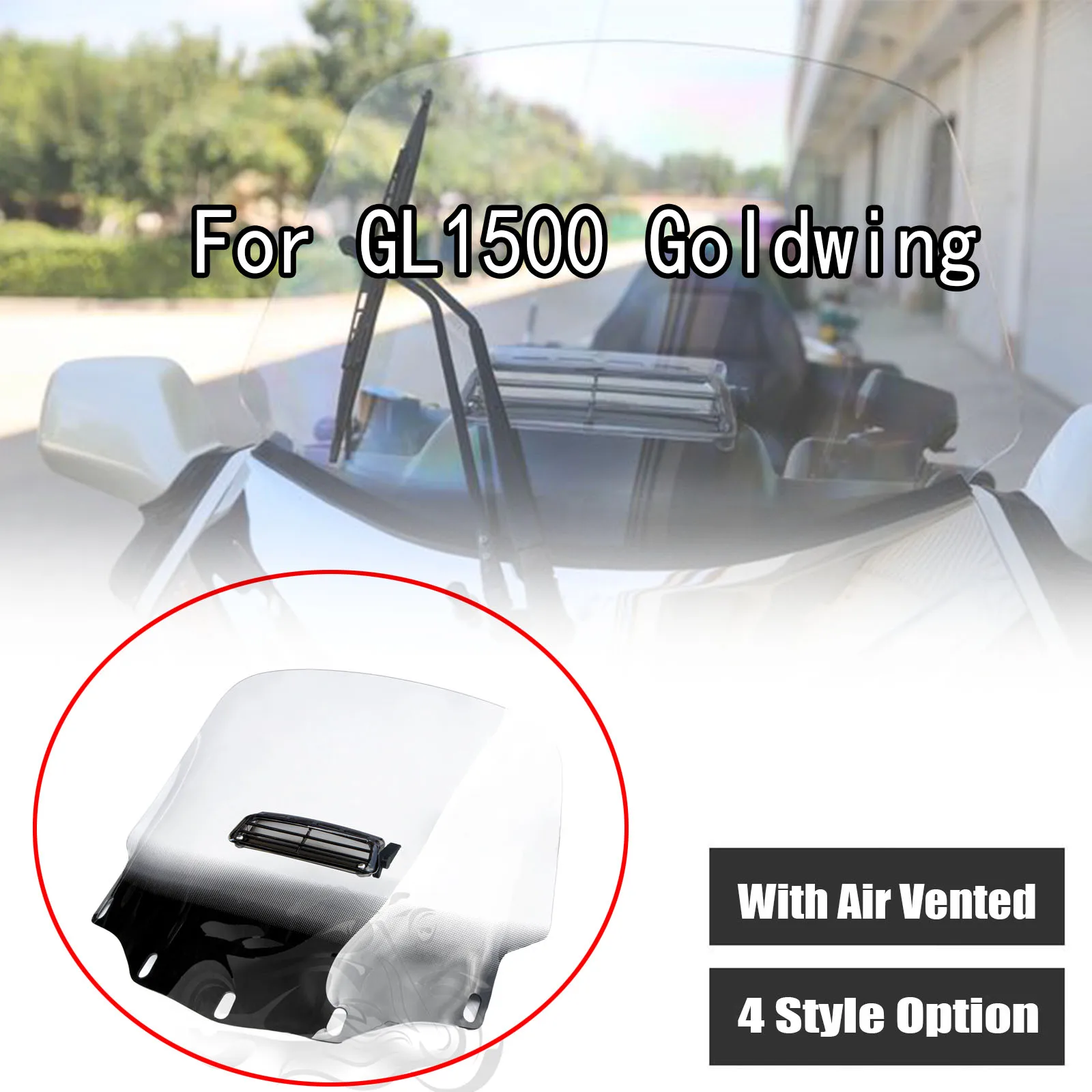 Fit-For-Honda-Goldwing-GL1500-Motorcycle-Windscreen-Windshield-GL-1500 ...