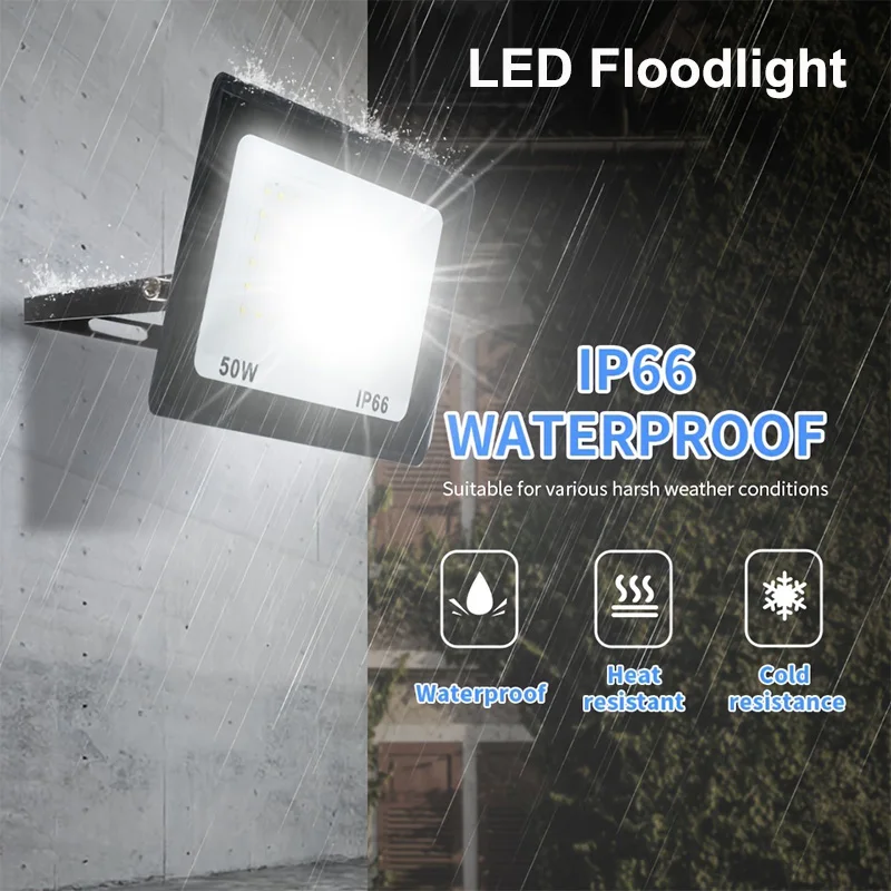 Reflector LED para exteriores IP66, foco de luz impermeable para camino ...