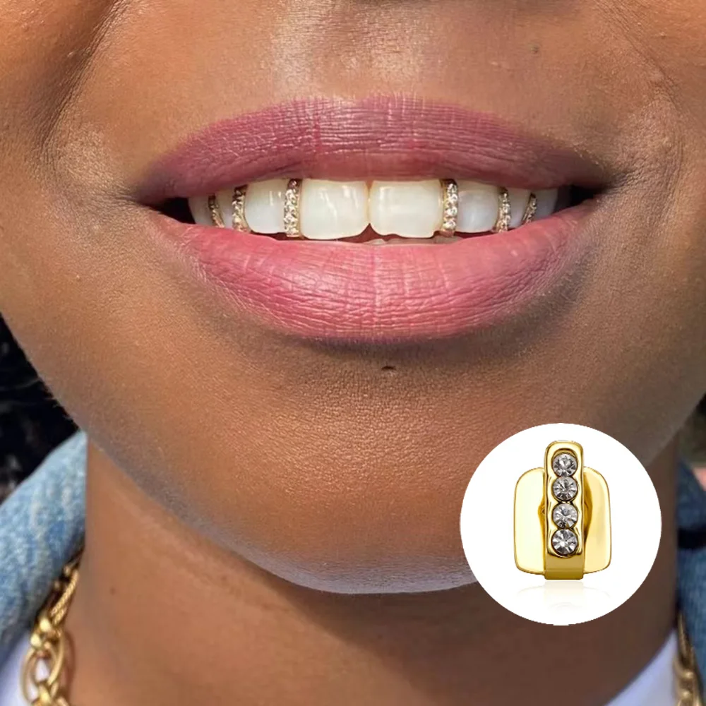 RACHELZ-Fashion-CZ-Stone-Vertical-Bar-Teeth-Grillz-Braces-Hip-Hop-4 ...