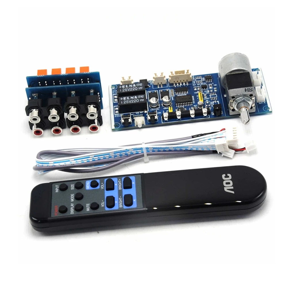 Audio Signal Infrared Volume Potentiometer F Power Amplifier Diy Remote ...