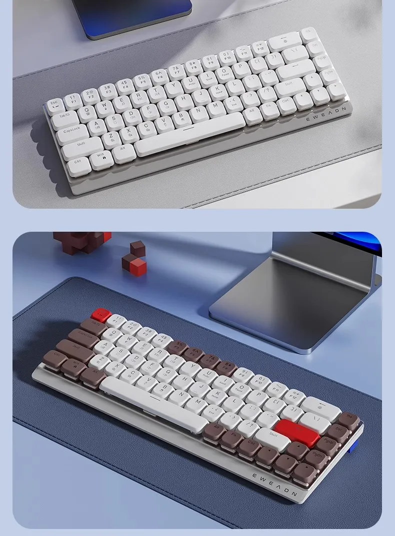 EWEADN MK68 Low Profile 70% Wireless Bluetooth Mechanical Keyboard ...