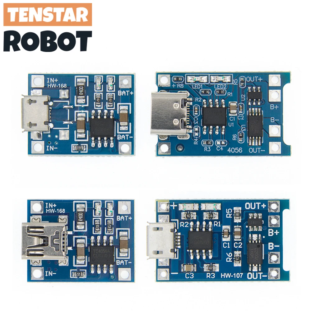 TP4056 +Protection Dual Functions 5V 1A Micro USB 18650 Lithium Battery ...