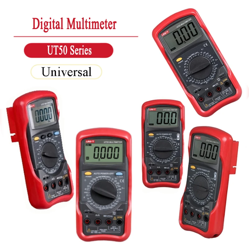 UNI-T-UT51-UT52-UT53-UT55-UT56-Standard-Digital-Multimeter-Resistance-Measurement-DC-AC ...
