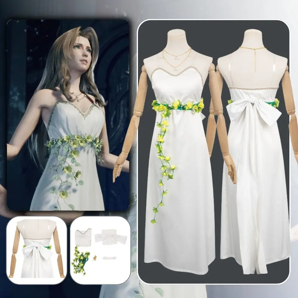 Final-Fantasy-7-Aerith-Cosplay-Costume-Disguise-for-Adult-Women-Dress ...