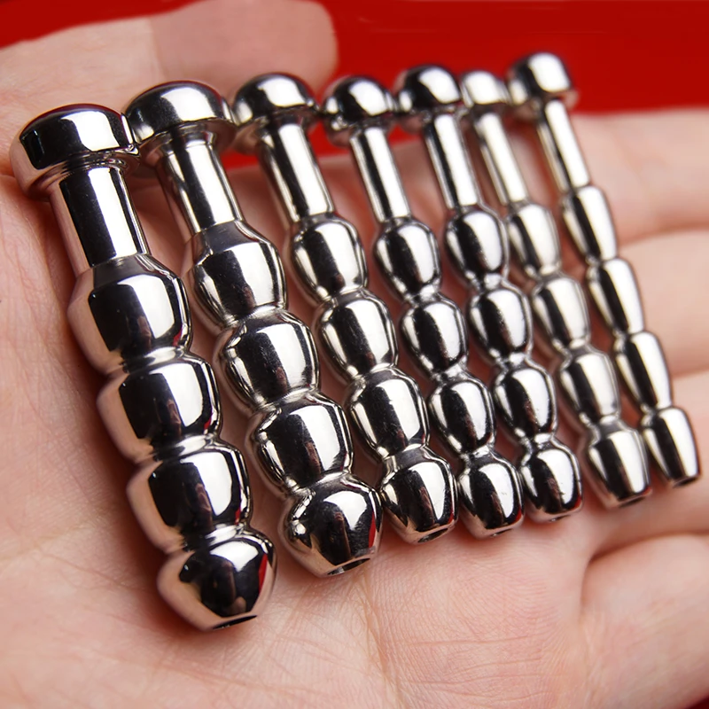 Stainless-Steel-Hollow-Penis-Plug-Round-Tail-Wavy-Urethral-Sound ...