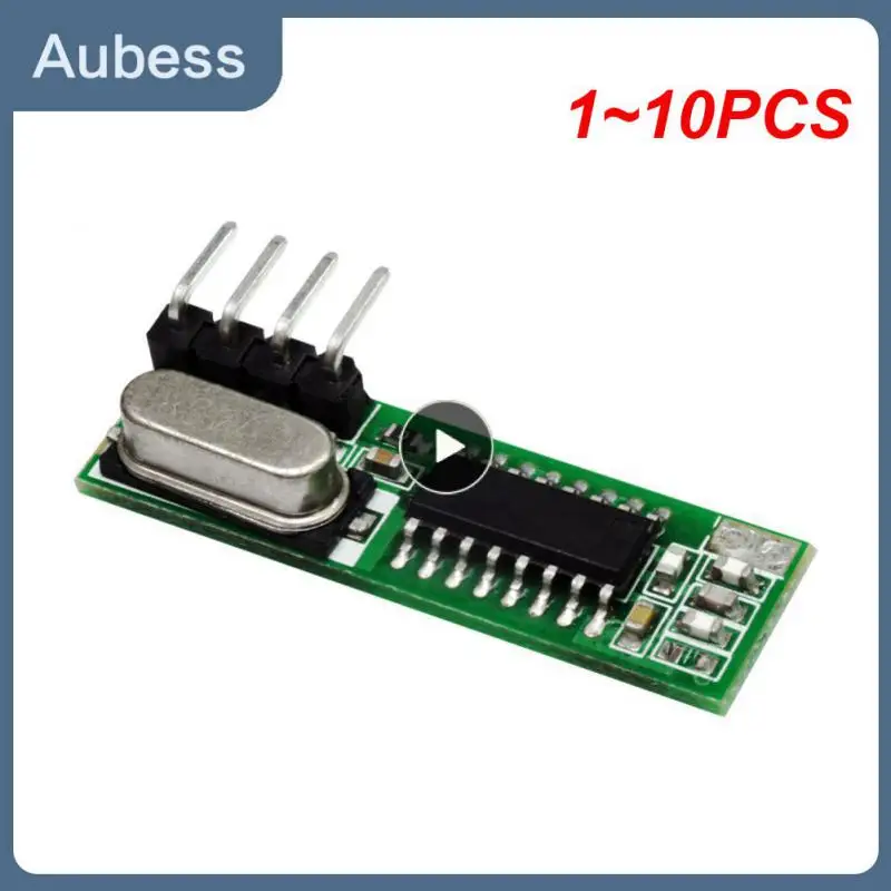 1-10PCS-433-Mhz-Superheterodyne-RF-Receiver-and-Transmitter-Module-For ...