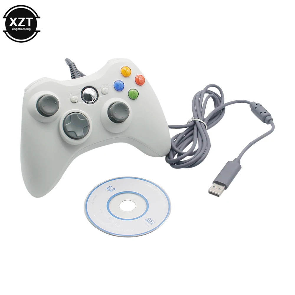 USB Cable Game Controller 360 ° Rocker PC Computer Host TV Dual Motor ...