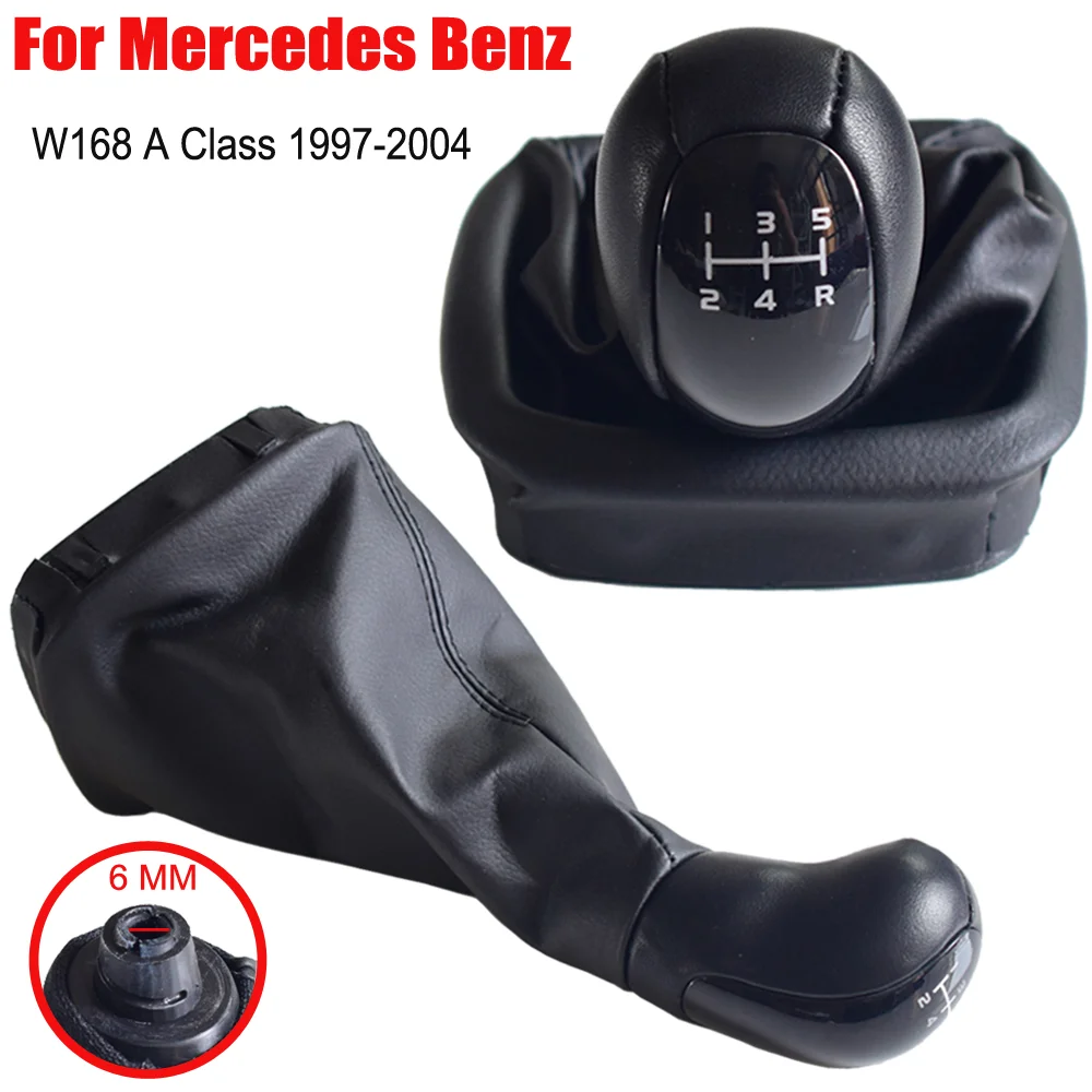 5 Speed Car Gear Shift Knob Shifter Lever Gaiter Boot For Mercedes for ...