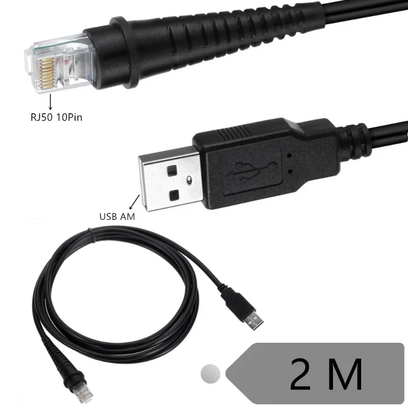 6ft-Usb-To-Rj50-Cable-For-Honeywell-Metrologic-Barcode-Scanners-Ms5145-Ms7120-Ms9540-Ms7180 ...