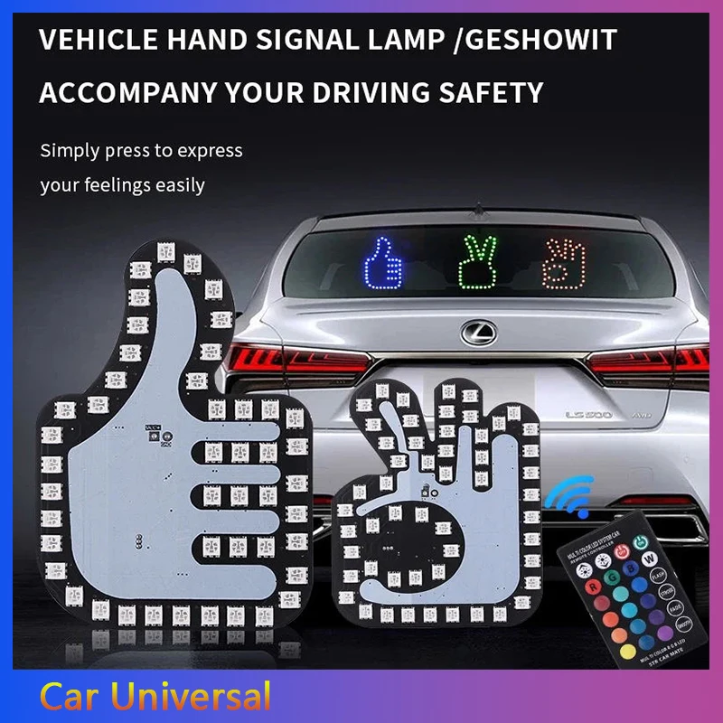 Fun-Gesture-luz-Led-para-el-dedo-del-coche-luces-iluminadas-para-el ...
