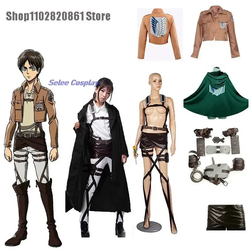 Traje-de-Cosplay-de-Anime-Levi-Attack-Eren-Titan-chaqueta-cinturones ...