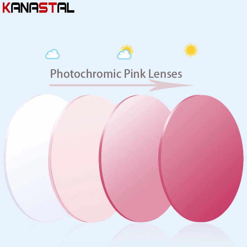 Photochromic-Pink-1-56-1-61-1-67-CR39-Optical-Resin-Lenses-Blue-Light ...