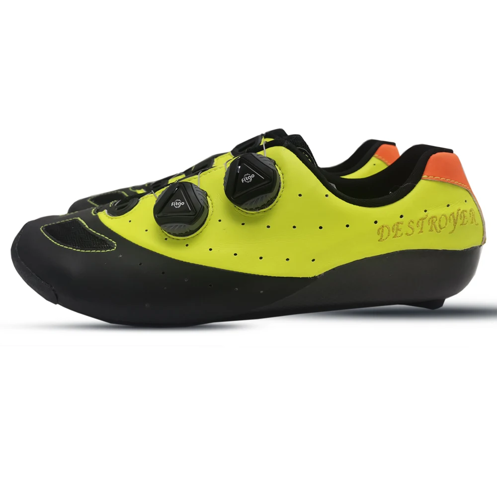 Hyper-C5-Black-Yellow-Road-Bike-shoe-Carbon-Cycling-Carbon-road-shoe ...