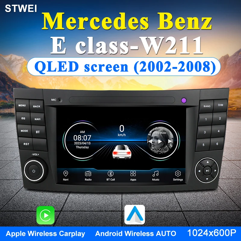 Android-12-Car-Radio-Multimedia-For-Mercedes-Benz-E-class-W211-E200 ...