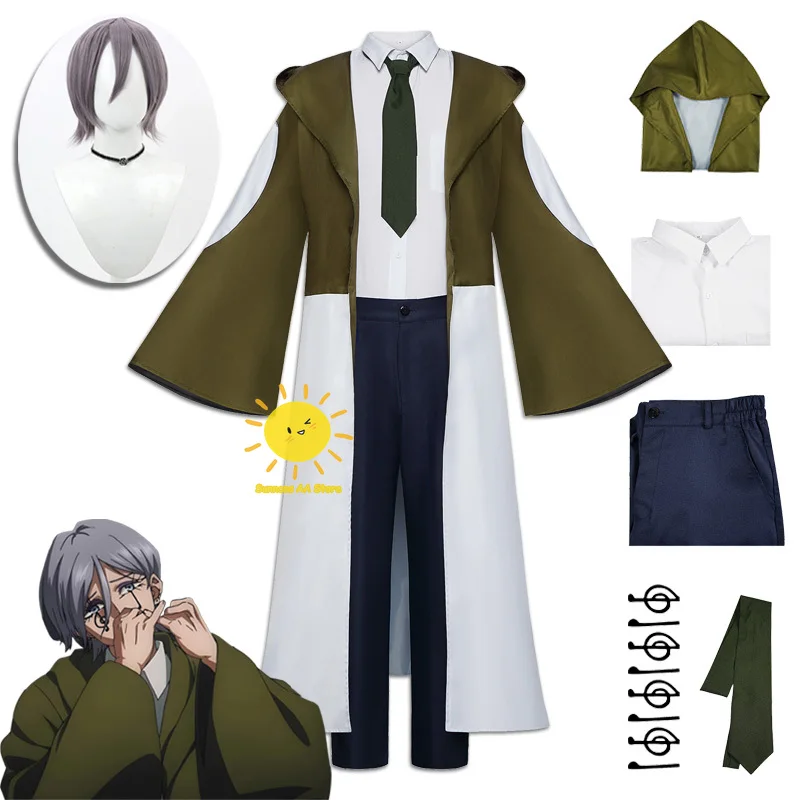 Anime Magician Mashle Magic and Muscles Cosplay Costumes Magician Green ...