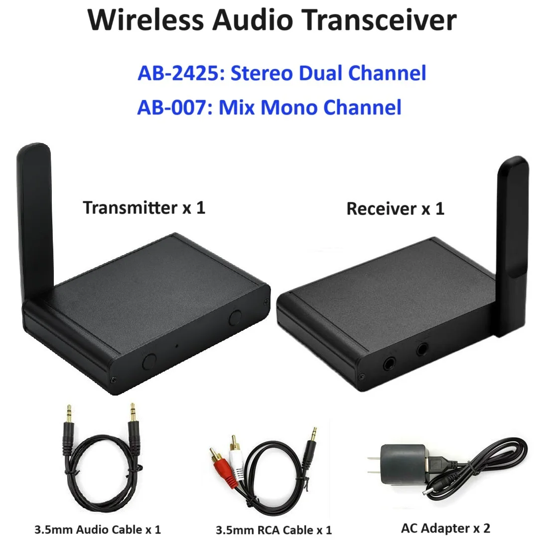 UHF-Wireless-Audio-Transceiver-2-4GHz-HiFi-Digital-Wireless-Audio ...