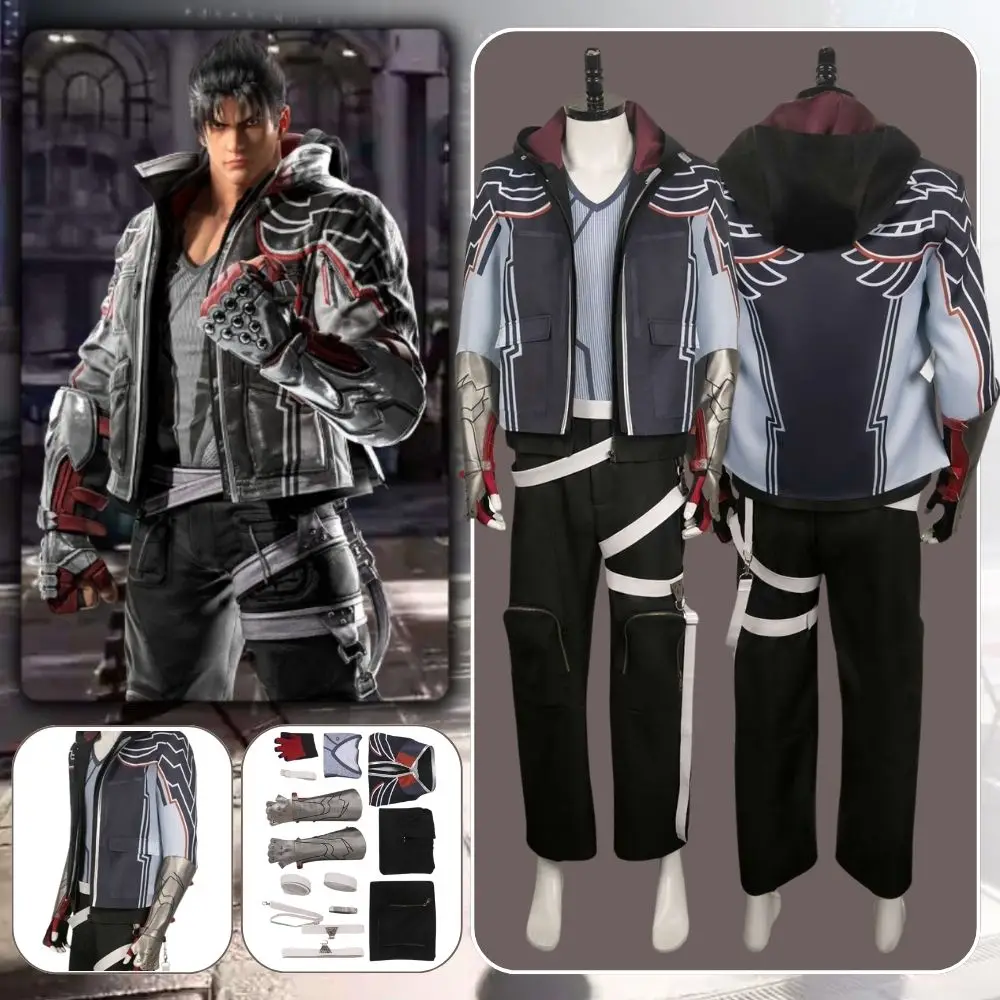 Jin-Kazuma-Tekken-8-Cosplay-Fantasia-Costume-Disguise-for-Adult-Men ...