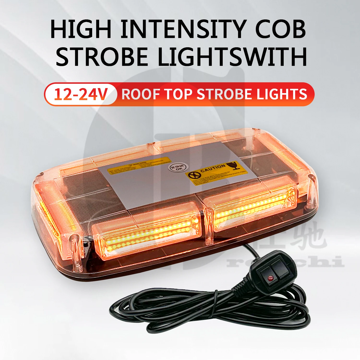 Car Strobe Warning Light DC12~24V Police Flasher Vehicle Roof Flashing Beacon Emergency Signal ...