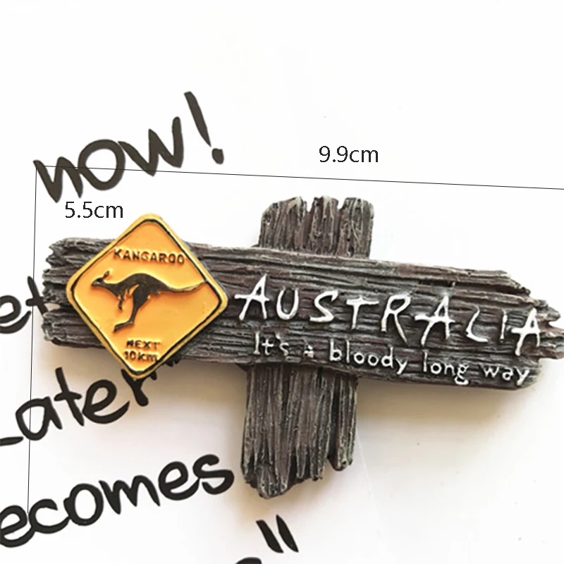 Australian 1 Pcs Creative Kangaroo 3D Fridge Magnets Arts And Crafts ...