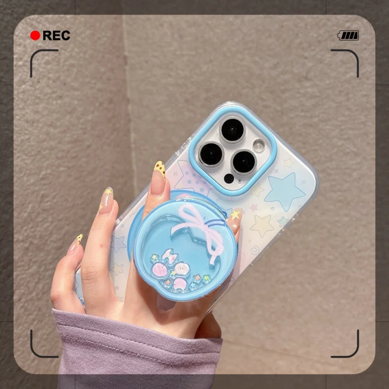 Dessin Animé Mignon Apple Quicksand Shake Pour Magsafe Griptok Support ...
