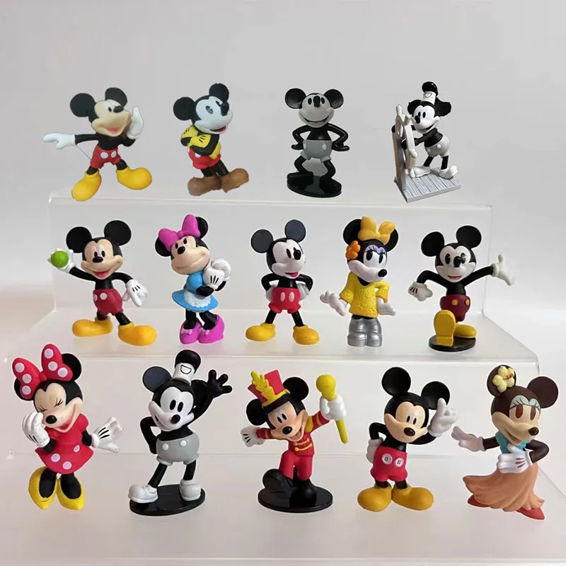 Disney Classics Steamboat Mickey Mouse Kawaii Minnie Anime Figurine ...