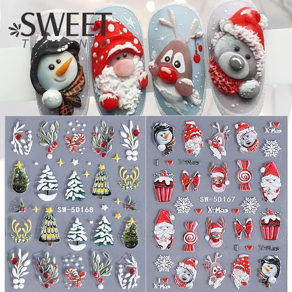 Christmas Tree Fingernails: The Real Deal for Holiday Nail Art That ...
