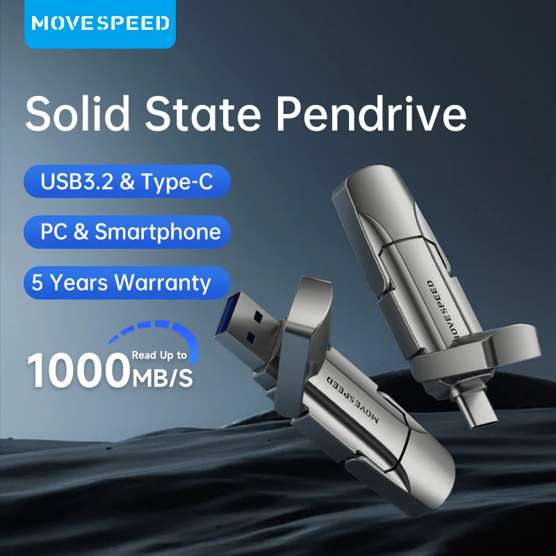MOVESPEED-1000MB-s-Solid-State-Pen-Drive-USB3-2-Gen-2-Type-C-Flash ...