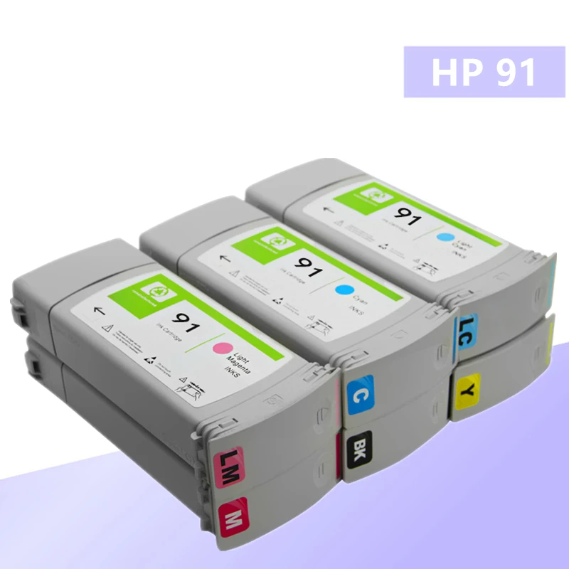 Compatible for HP 91 HP91 compatible cartridge for HP Designjet Z6100 ...
