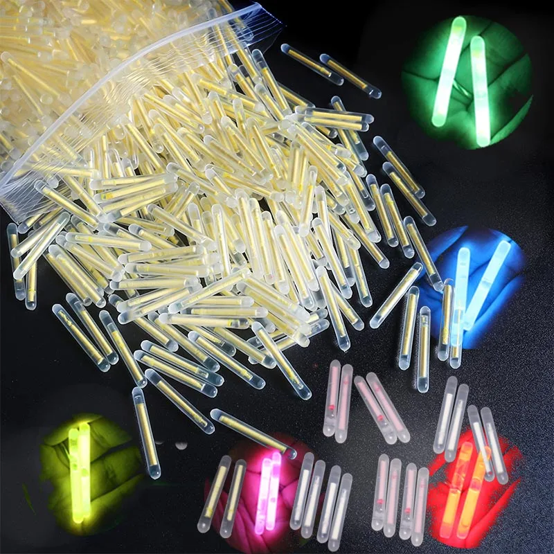 50pcs Fishing Float Light Stick Fluorescent Lights | Lightstick Fishing ...