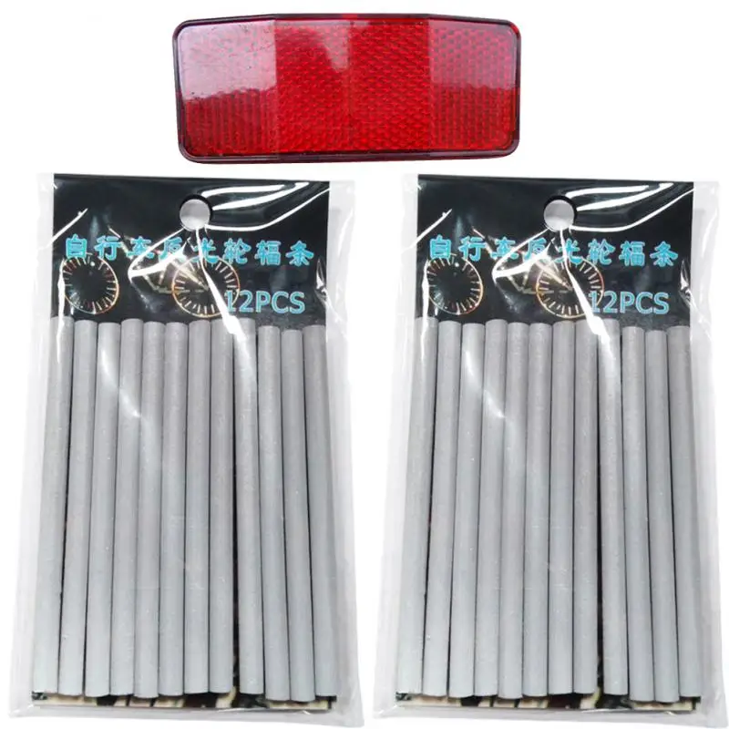 2-1-bag-Reflective-Mount-Clip-Tube-Warning-Strip-Bicycle-Wheel-Spoke ...