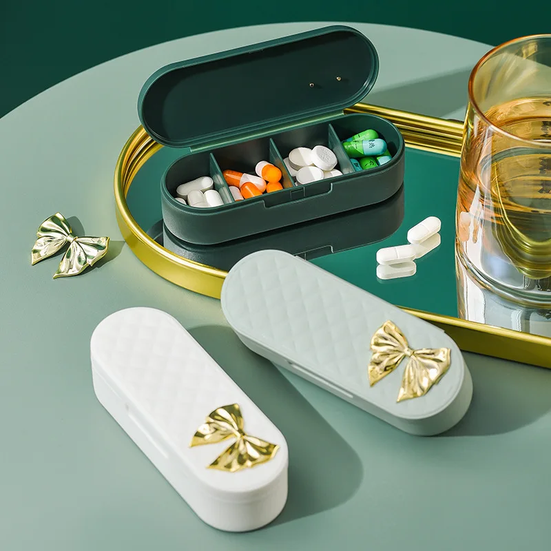 VITCOCO-1pcs-Travel-Essential-Pill-Splitters-4-Grid-Folding-Pill-Case ...