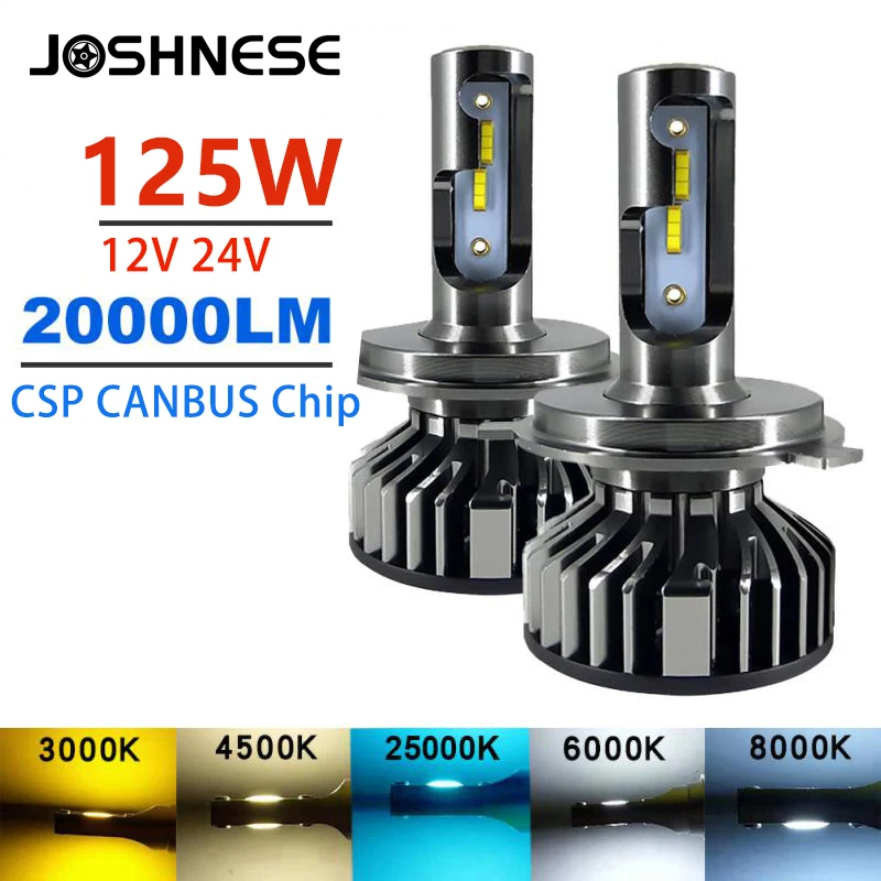 H7-H4-Car-LED-Headlights-CSP-CANBUS-Chip-Bulbs-125W-20000LM-12V-24V ...