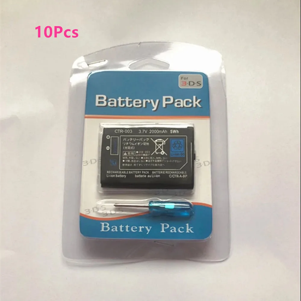 10Pcs-3-7V-2000mAh-CTR003-CTR-003-Battery-for-Nintendo-3DS-2DS-2DS-XL ...